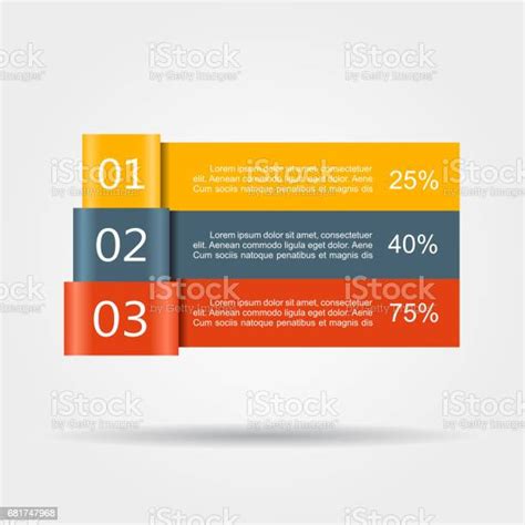 데이터에 대 한 장소 Infographic 디자인 서식 파일입니다 벡터 일러스트입니다 3에 대한 스톡 벡터 아트 및 기타 이미지 3 3가지 개체 피라미드 기하 도형