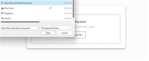 Upload File On Button Click With Preview Using Javascript