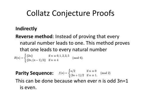 Ppt The Collatz Problem Powerpoint Presentation Free Download Id 2446055