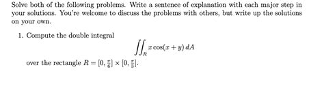 solved solve both of the following problems write a