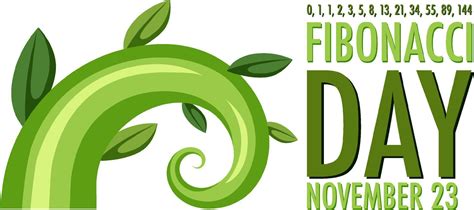 Fibonacci Day Poster Design 13174167 Vector Art At Vecteezy