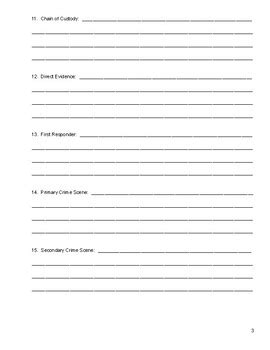 Forensic Science Notes Introduction To Forensic Science TPT