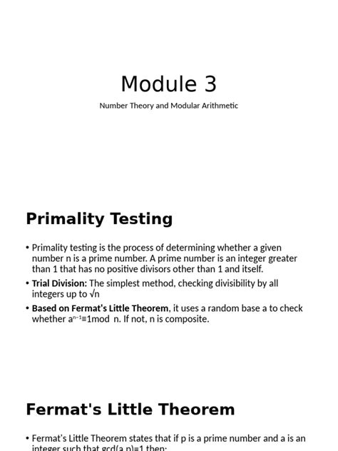 module 3 number theory pdf prime number mathematics