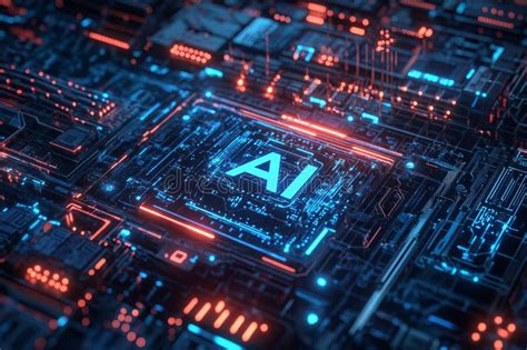 A Computer Chip With The Letters Ai On It Stock Image Image Of Electric Learning 346989893