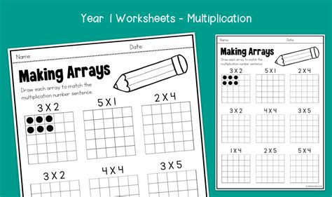 Year 1 Making Arrays Worksheets Ks1 Multiplication Primary Maths Year 1 Making Arrays Worksheets Ks1 Multiplication Primary Maths