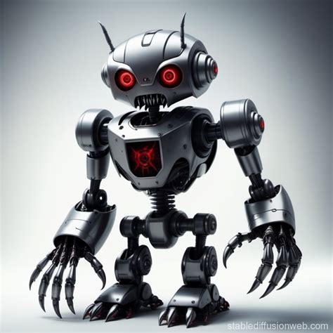Clawed Evil Robot Stable Diffusion Online