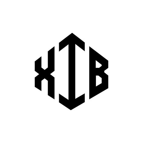 Xib Letter Logo Design With Polygon Shape Xib Polygon And Cube Shape