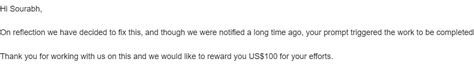 sourabh mishra on linkedin bugbounty cybersecurity ethicalhacking