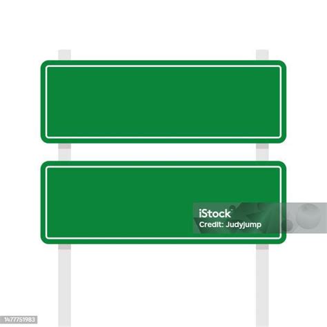 흰색 배경에 격리된 빈 고속도로 표지판 텍스트를위한 여유 공간 도로 교통 표지판 텍스트를 위한 장소가 있는 빈 보드 모형 0명에 대한 스톡 벡터 아트 및 기타 이미지