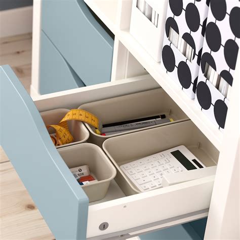 Kallax Insert With 2 Drawers Wave Shaped Light Grey Blue 33x33 Cm Ikea Malaysia