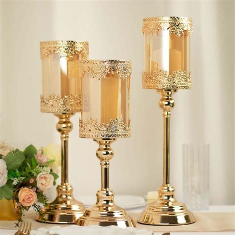 Efavormart High Set Of 3 Pillar Candle Votive Tea Light
