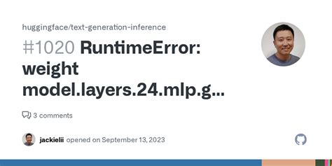 Runtimeerror Weight Modellayers24mlpgateprojweight Does Not