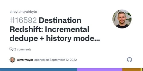 Destination Redshift Incremental Dedupe History Mode Fails When