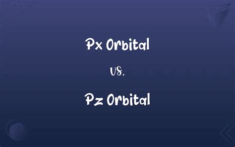 Px Orbital Vs Pz Orbital Whats The Difference