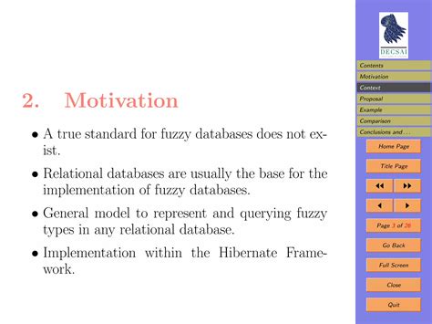Generalised Fuzzy Types And Queryingimplementation Within The Hibernate Framework Ppt
