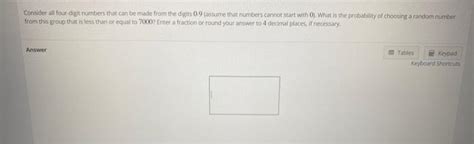 Solved Consider All Four Digit Numbers That Can Be Made From Chegg Com