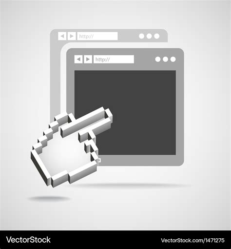 Web Browser With Internet Connection Royalty Free Vector