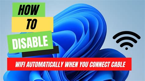 How To Automatically Disable Wi Fi When Connected To Ethernet On