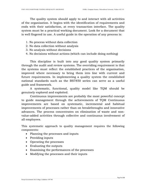 Unit I Software Testing And Quality Assurance Pdf