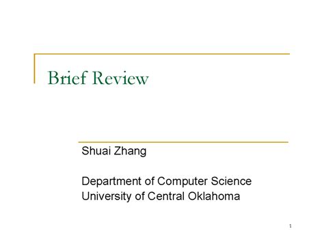 C Programming Concepts References Pointers And Recursion Brief Review Shuai