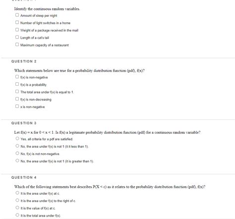 Solved Identify The Continuous Random Variables Amount Of Chegg