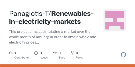 GitHub Panagiotis T Renewables In Electricity Markets This Project Aims At Simulating A