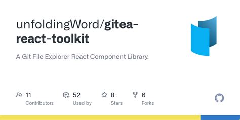 github unfoldingword gitea react toolkit a git file explorer react component library