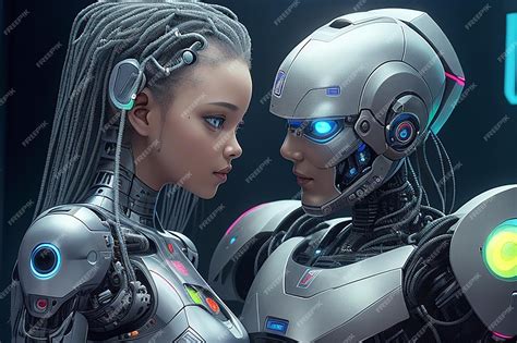 Premium Photo | Cyborg robot d render robotic process automation rpa data analysis in server ...
