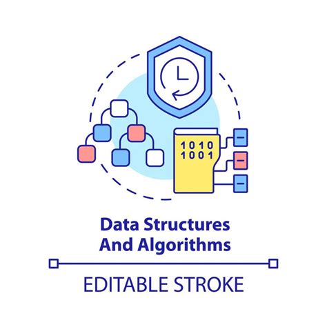 data structures and algorithms concept icon 16090222 vector art at vecteezy