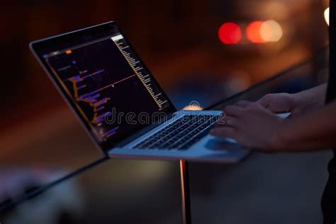 Hacker Code And Laptop With Hands Of Person For Ransomware Cyber