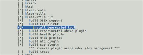31 Enabling Bluez 5x Package Using Build Root Options