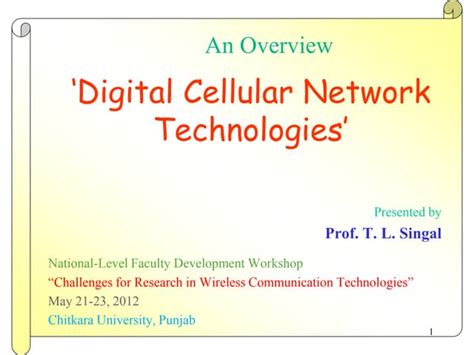 Cellular Network Presentation