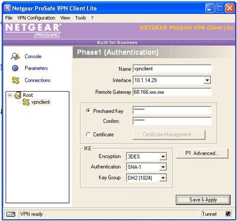 How To Establish A Vpn Tunnel To Utm Series With The Netgear Vpn Client By Derek Falberg