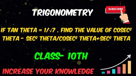 If Tan Theta Root Find The Value Of Cosec Theta Sec Theta Cosec Theta Sec