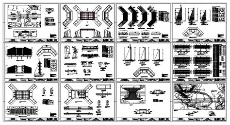 Ponton Bridge Elevation Section And Constructive Structure Details Dwg File Artofit