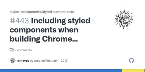 Including Styled Components When Building Chrome Extension With Create