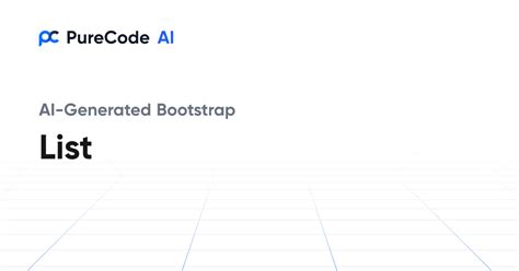 Build Great Bootstrap List Components Faster Using Ai Tools