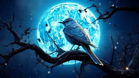 Premium Ai Image Photo Of Bird On A Branch In Night And Evening