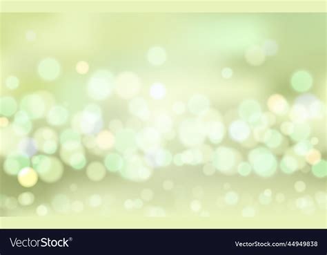 Nature Green Bokeh Soft Light Abstract Background Vector Image
