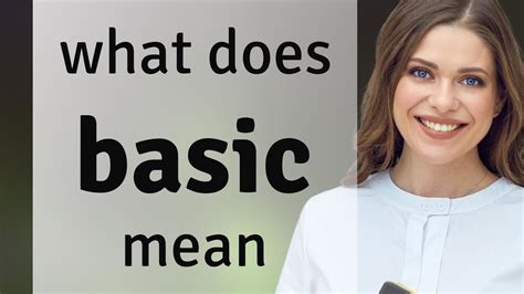 Basic Meaning Of BASIC YouTube