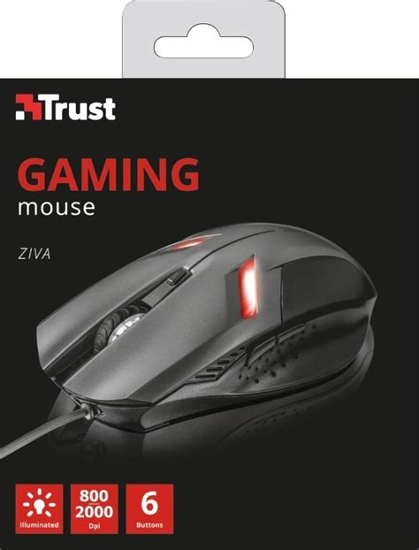 Mouse Trust Ziva Gaming Iluminado 6 Botones Gamer Black | INTEGRADOS ...