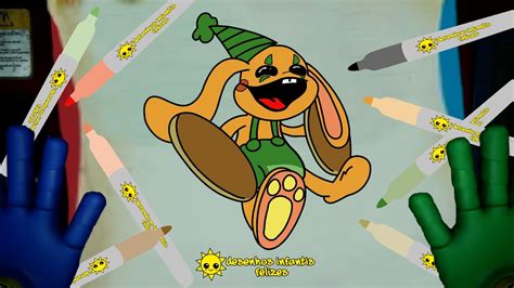 Cómo dibujar Bunzo Bunny fácil paso a paso Poppy Playtime Chapter 2