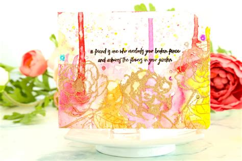 Faking Alcohol Ink Looks Color Combos With Crystal Unity Stamp Company Unity Blog
