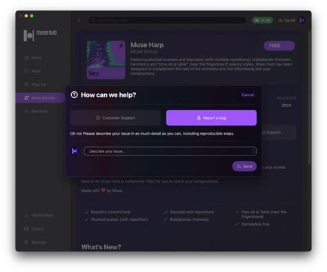 Reporting Issues Muse Hub