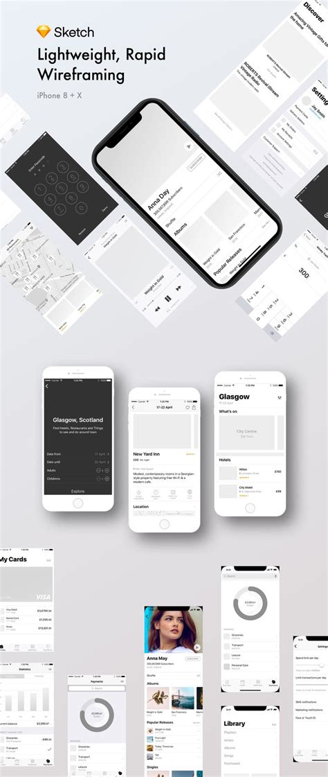 Rapid Wireframing Kit Noir — Wireframe Kits On Ui8 Wireframe Kit
