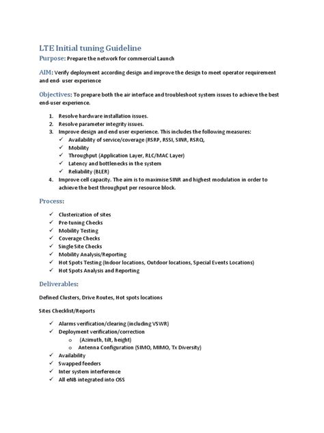 Lte Initial Tuning Guideline Pdf