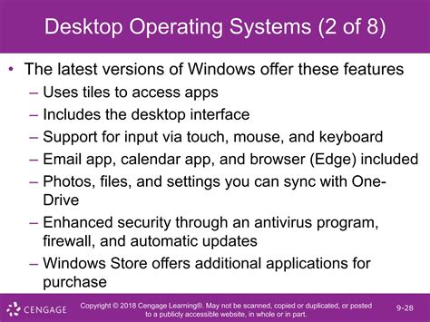 Lecture Six Discovering Computers 2018 Pptx Operating Systems Computer Software And