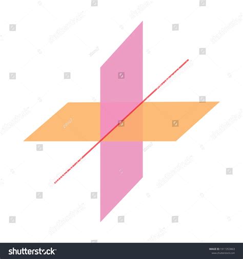 Intersecting Planes Stock Vectors And Vector Art Shutterstock