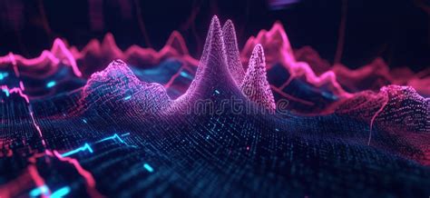 3d Data Visualization With Peaks And Valleys Vibrant Colors Digital