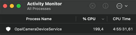Anyone Else 200 Cpu Usage By Opalcameradeviceservice R Opalcamera